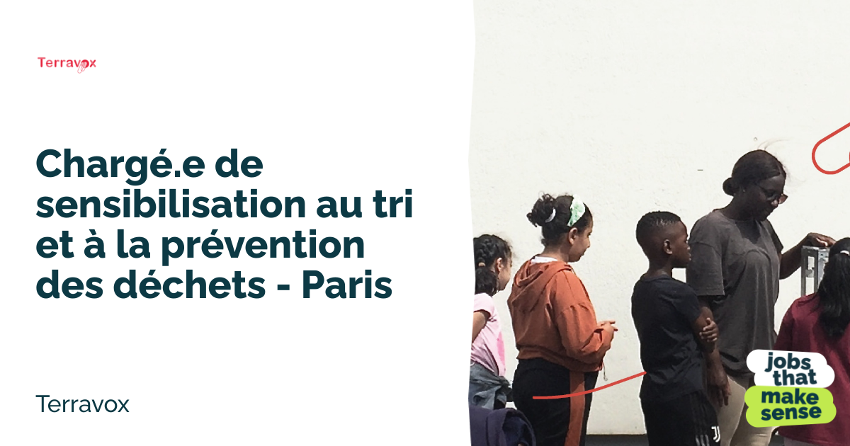 Waste sorting and prevention awareness manager - Paris - Paris ...