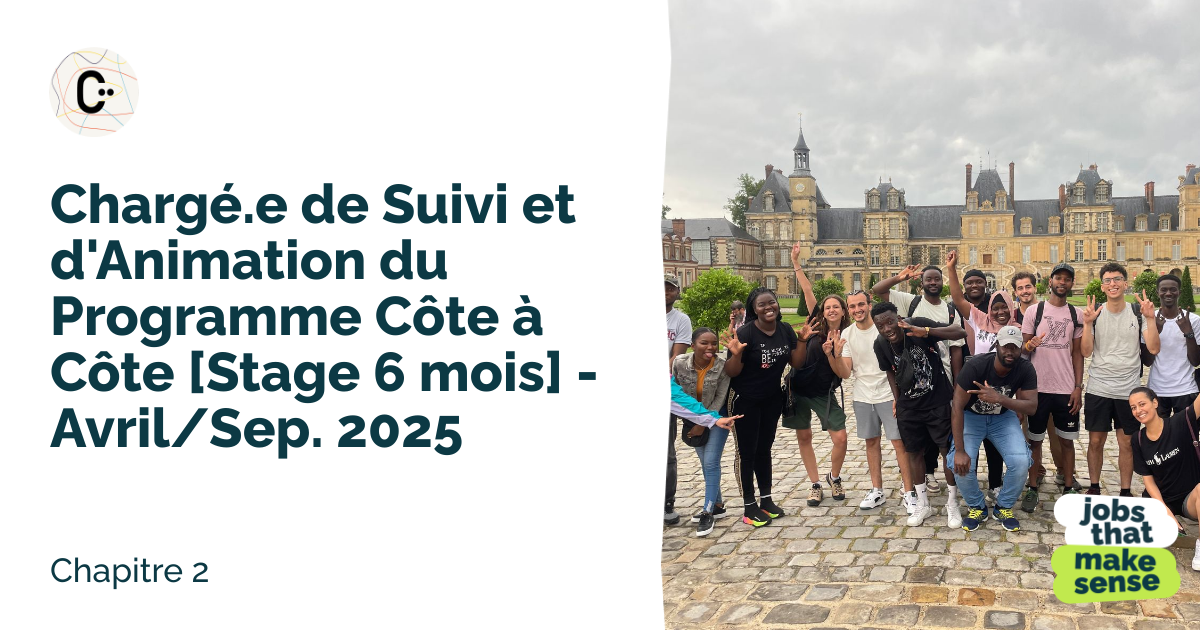 Monitoring and Animation Officer for the Side by Side Program [6-month ...