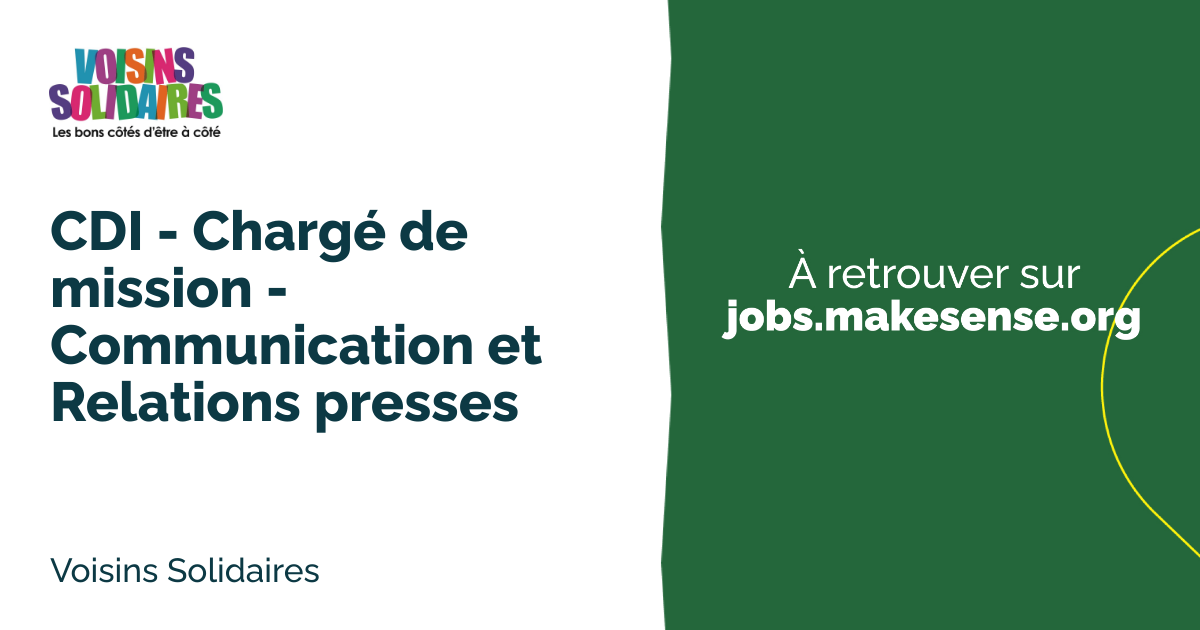 CDI - Chargé de mission - Communication et Relations presses - 17e Arrondissement , Paris ...