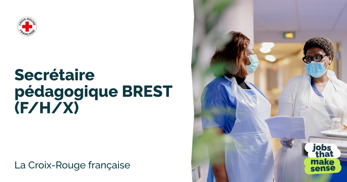 Secrétaire pédagogique BREST (F/H/X) - BREST - La Croix-Rouge française ...