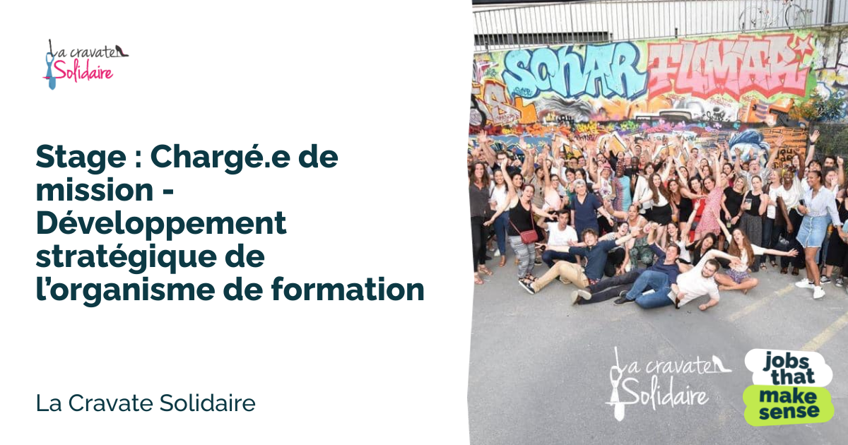 Internship: Project Manager - Development & Advocacy - Paris - La ...