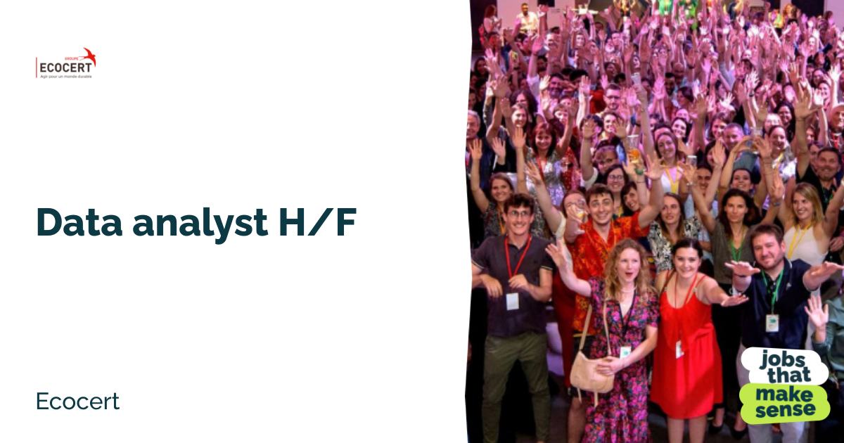 Data analyst H/F - Toulouse - Ecocert - 15/04/2024 - Jobs that makesense