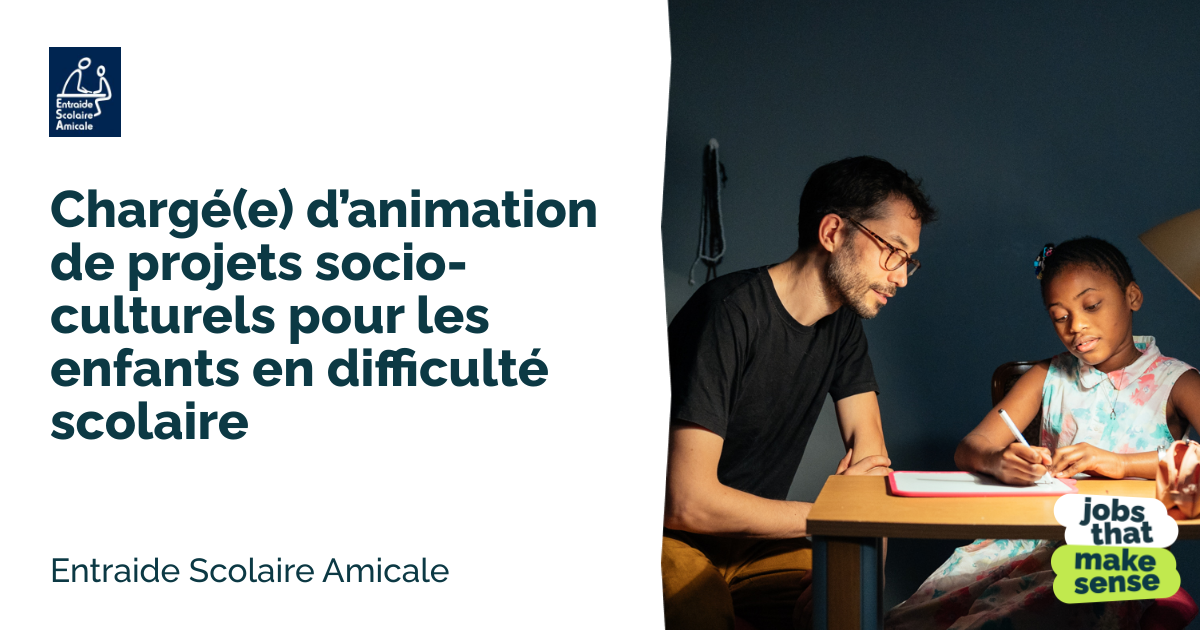 VSC - Chargé(e) d’animation de projets socio-culturels pour les enfants ...