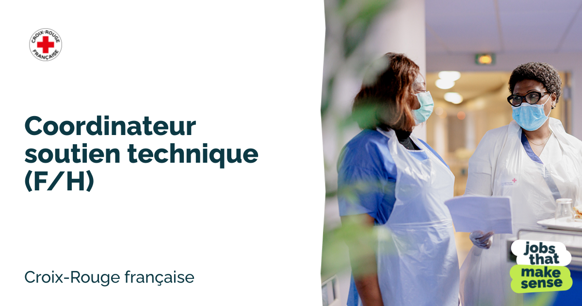 Coordinateur soutien technique (F/H) - Montrouge - Croix-Rouge ...
