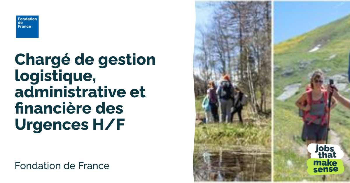 CDD - Logistics, administrative and financial management officer for ...