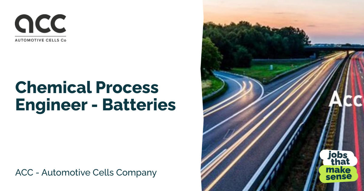 Ingénieur Procédés Chimiques - Batteries - Termoli - ACC - Automotive ...