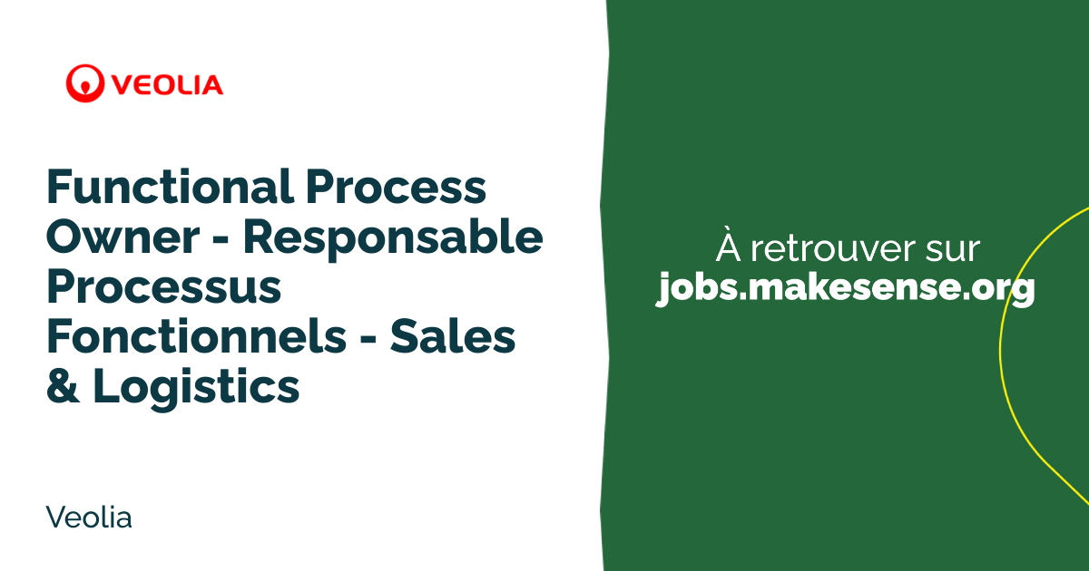 Functional Process Owner - Functional Process Manager - Sales ...