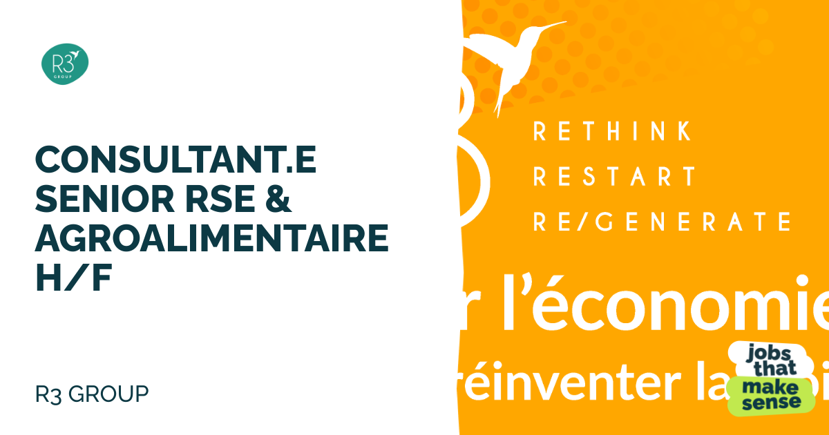 CONSULTANT.E SENIOR RSE H/F - Nantes - R3 GROUP - 20/01/2024 - Jobs ...